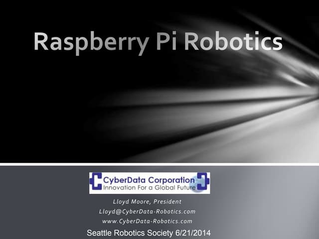 Raspberry Pi Robotics Pptx Operating Systems Computer Software And Applications