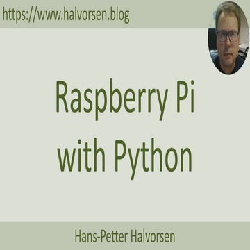 Raspberry Pi with Python presentation pdf | PDF