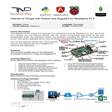Technix-Pro IoT : Raspberry Pi 3 Programming for Beginners | PDF
