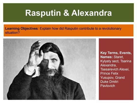 Rasputin - AS HISTORY | PPT