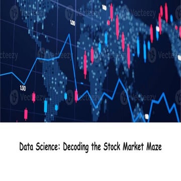 Application of Data Science in Stock Market | PPTX