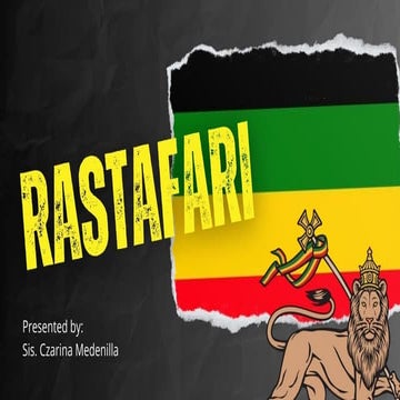 Comparative Religion- Rastafianism, its origin and practices | PPTX