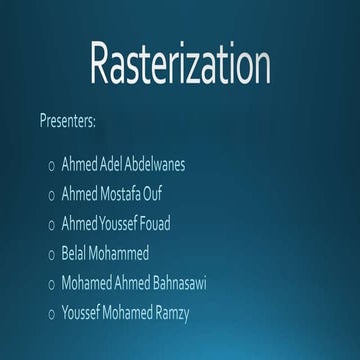 Rasterization | PPTX