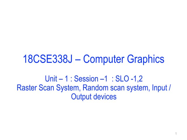 Raster Scan System Random Scan Systempdf 4477