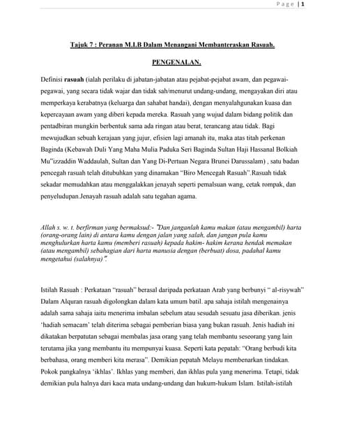 Risiko rasuah dan_penyelewengan | PPT