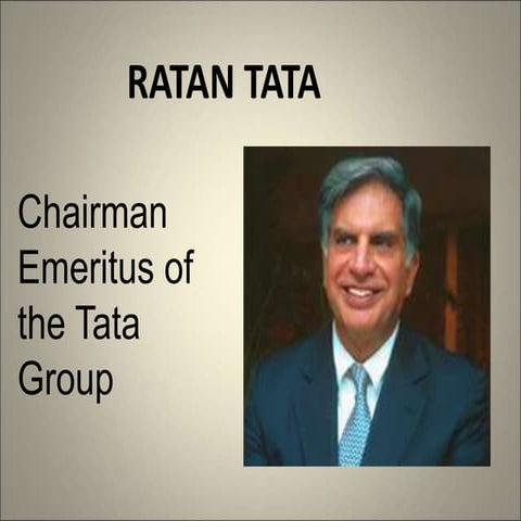 Presentation on Ratan Tata | PPT