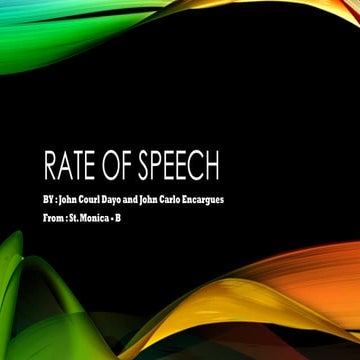 Rate-of-speech.pptx communication skills | PPT