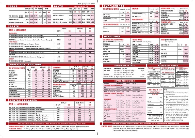 Rate card (1)
