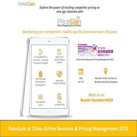 RateGain at China Airline Revenue & Pricing Management Conference 2015 ...