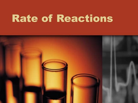 Factors affecting reaction rates | PPT