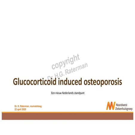 IWO bijeenkomst - 22 april Dr. H.G. Raterman | PPT