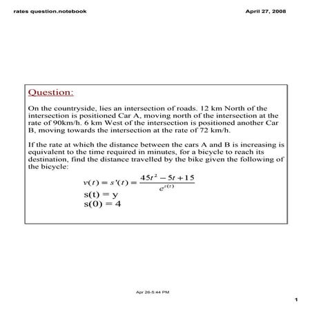 Rates Question1 | PDF