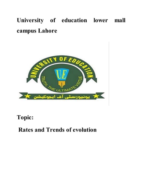 Micro macro and mega evolution | PPT