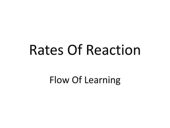 Reaction Rate Graph Tutorial 5 | PPT | Chemistry | Science