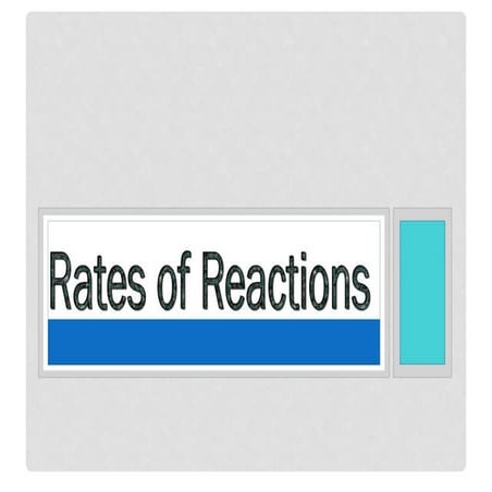 Rates Of Reactions | PPT
