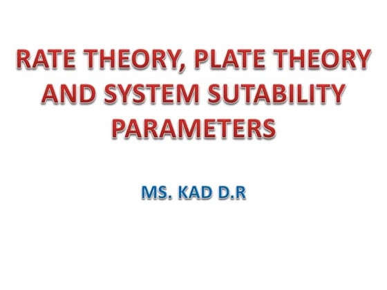 Van deemter equation | PPT