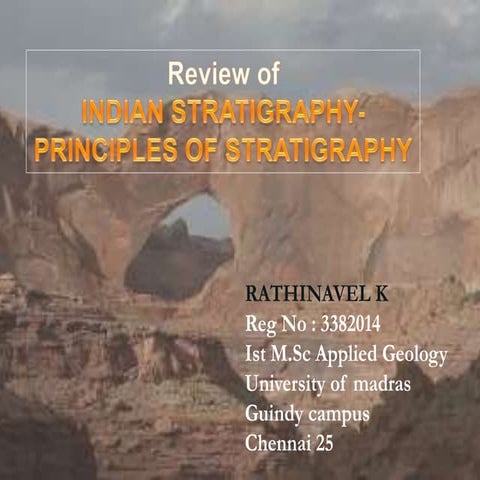 Principles of Stratigraphy with Geo time scale | PPTX