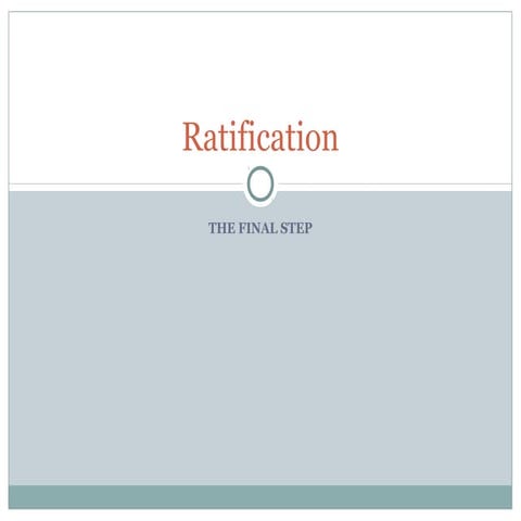Ratification of the Constitution | PPT