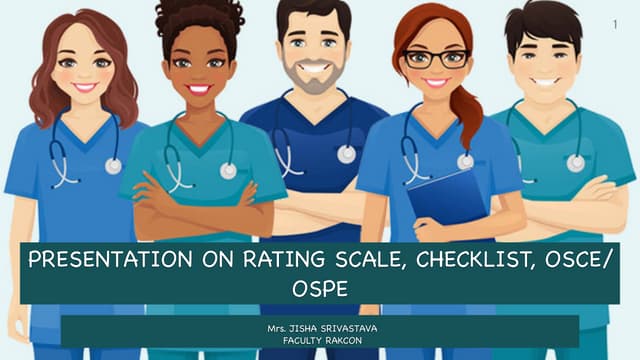 Checklist and rating scale | PPTX