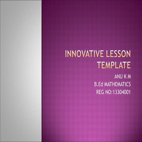 innovative lesson template | PPT | Parenting Babies and Toddlers | Parenting
