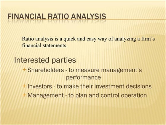 ratios for security analysis basic .pptx