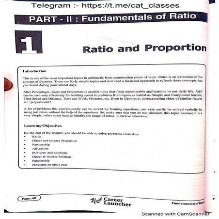 Ratio and proportion | PDF
