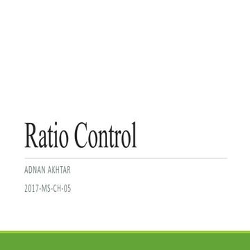 Ratio control | PPTX