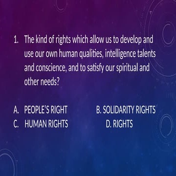 HUMAN RIGHTS EDUCATION RATIONALIZATION . | PPTX