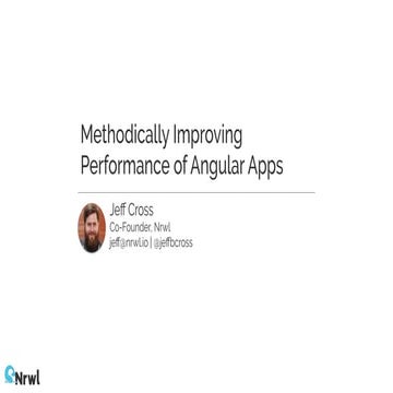 Methodically Improving Performance of Angular Apps | PPT | Free Download