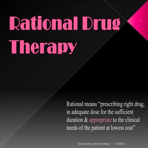 Rational drug therapy | PPTX