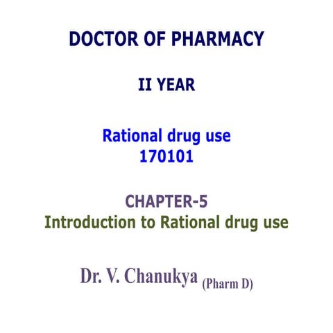 Rational drug use | PPTX