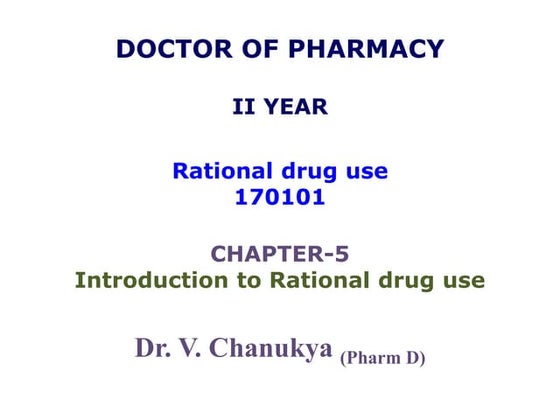 Rational drug use | PPT