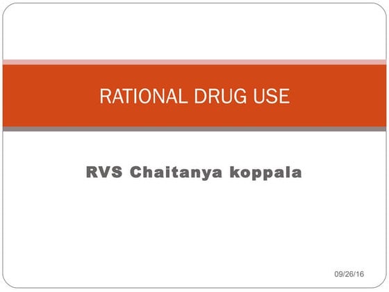 Rational drug use | PPT