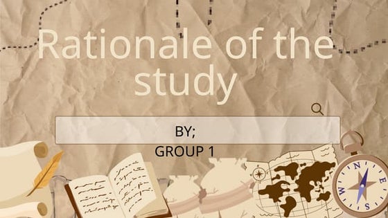 RESEARCH RATIONALE.pptx | Educational Assessment | Education