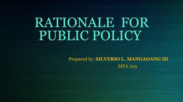 POLICY MAKING PROCESS | PPT