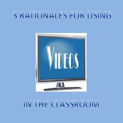 Rationales for using video and digital images in the classroom | PPT