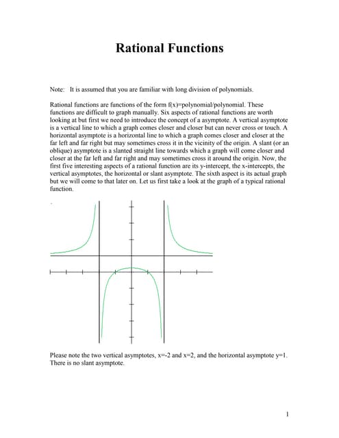 COT 1 - GENMATH - INTERCEPTS ZEROES AND ASYMPTOTES.pptx | Physics | Science