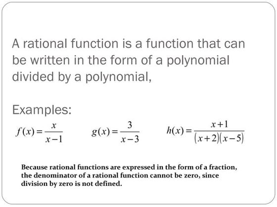 Rational functions | PPT | Physics | Science