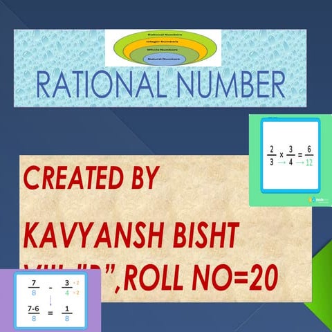 RATIONAL NUMBER KAVYANSH BISHT,VIII-B.pptx