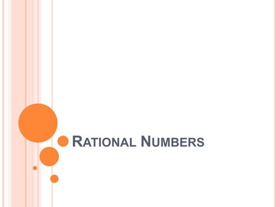 Rational and irrational numbers | PPTX