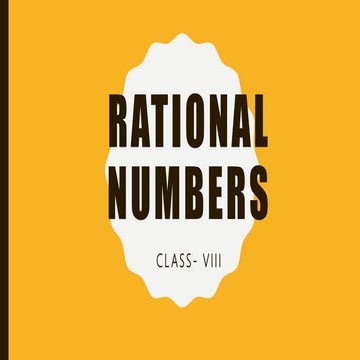 Rational Numbers Introduction Ex 11 Ppt