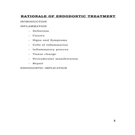 Rational of endodontic treatment/ rotary endodontic courses by indian ...