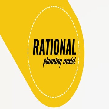 Rational Planning Model | PDF