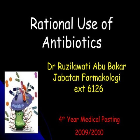 Prophylaxis and empirical uses of antibiotics | PPTX