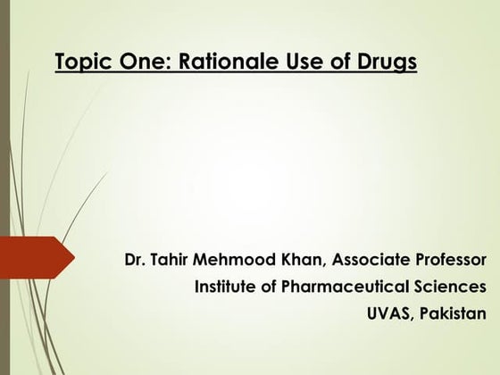 Rational use of medicine | PPT