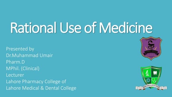 Rational drug use | PPT