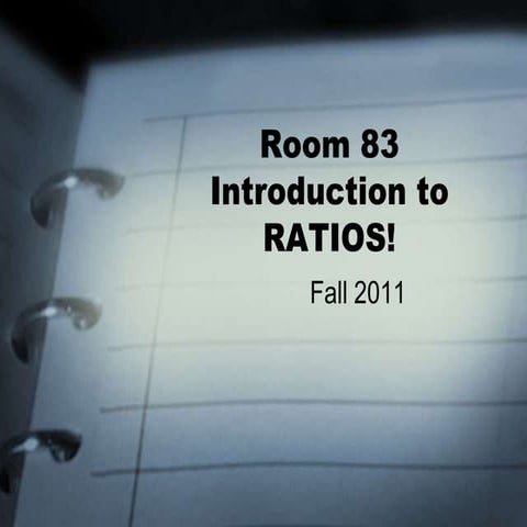 Ratios intro | PPT