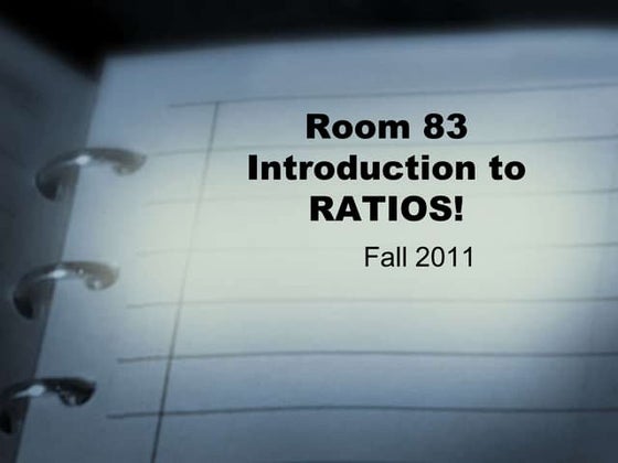 Ratios And Rates | PPT
