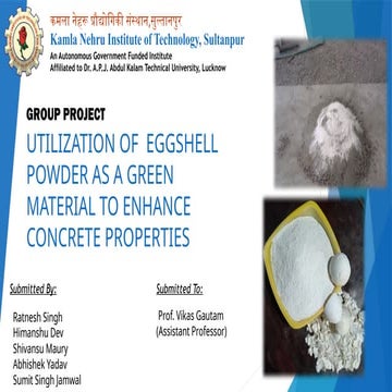 UTILIZATION OF EGG SHELL POWDER AND PLASTIC WASTES IN THE PRODUCTION OF ...