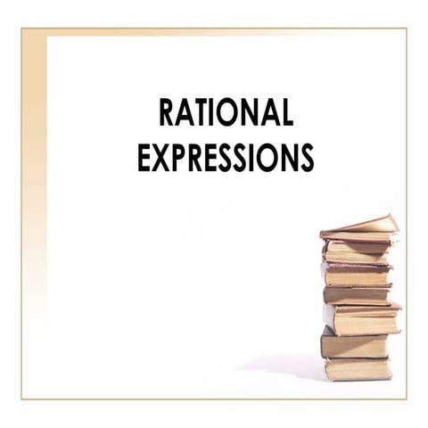 addition and subtraction of rational expressions | PPT